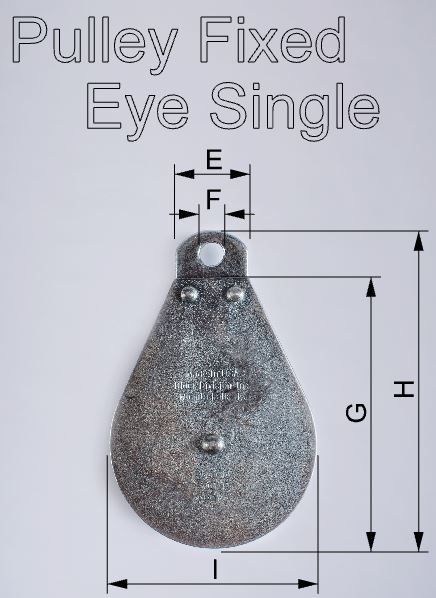 Fixed Eye Single Sheave Block/Pulley (Domestic) | Pacific Industrial ...