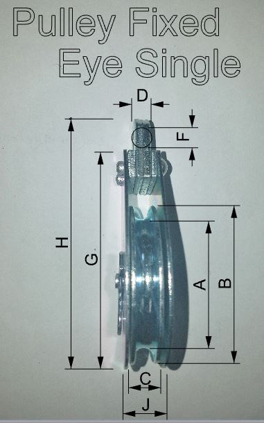 Fixed Eye Single Sheave Block/Pulley (Domestic) | Pacific Industrial ...