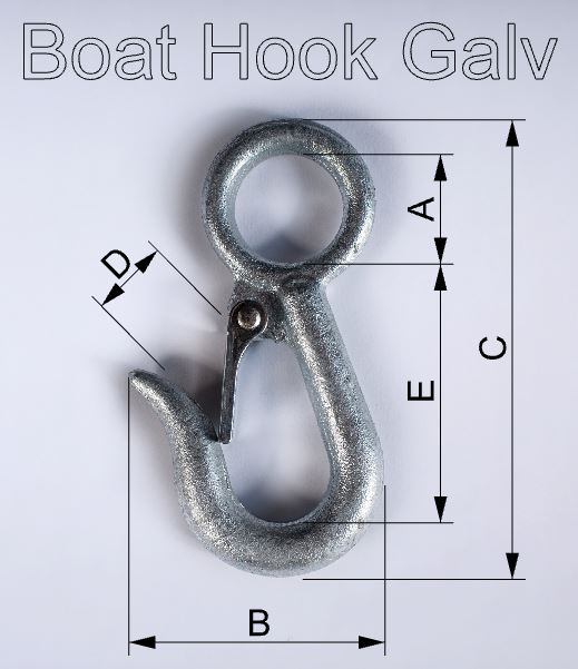 Galvanied Boat Snap Hook (Imported) | Pacific Industrial Supply Co.