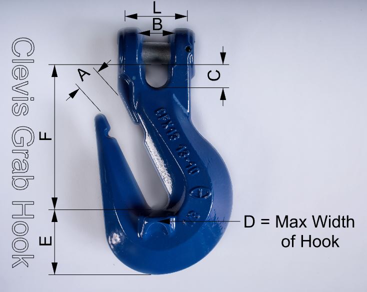 Clevis Saddle Grab Hook Grade 100 (Peerless) | Pacific Industrial ...