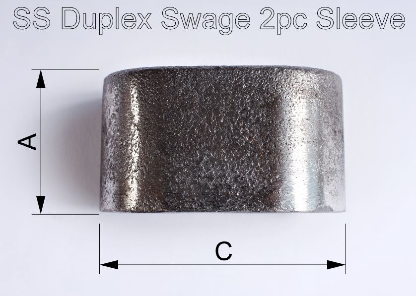 Stainless Steel 2-Piece Duplex Swaging Sleeve (Domestic) | Pacific ...