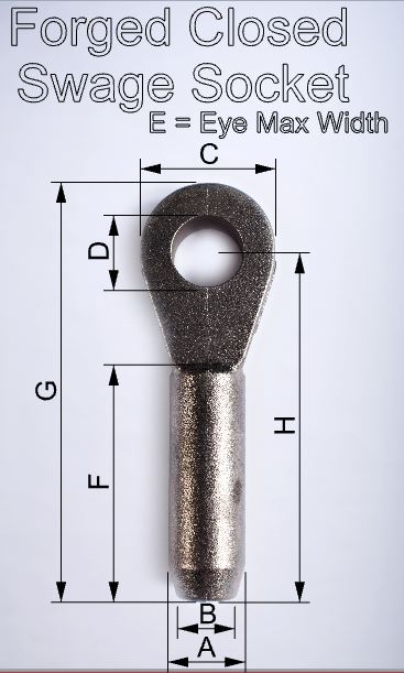 Stainless Steel Closed Swage Socket (Domestic) | Pacific Industrial ...