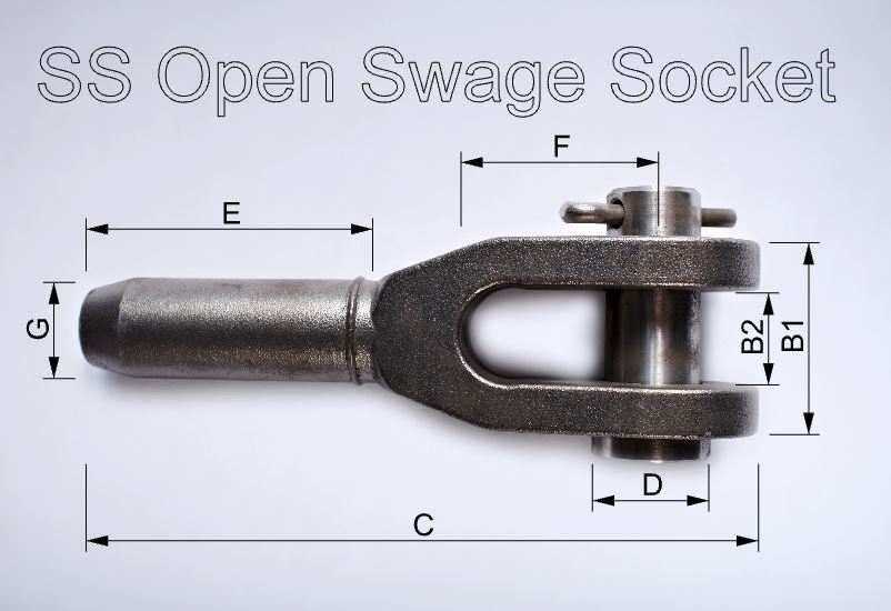 Stainless Steel Open Swage Socket (Domestic) | Pacific Industrial ...